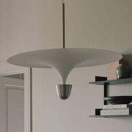 New Works LED-Pendellampe Kantarell, &Oslash; 60 cm, nickel