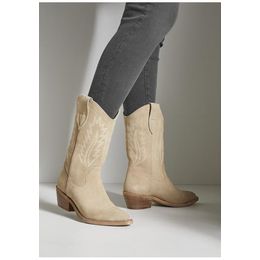 Lascana Chelseaboots 'Stiefel,' beige Gr. 42 f&uuml;r Damen. Nachhaltig.