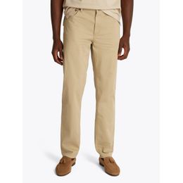 Stoffhose Tommy Hilfiger "DENTON 5PKT COTTON SATIN", Herren, Gr. 30, L&auml;nge 34, gr&uuml;n (batique khaki), Web, Obermaterial: 98% Baumwolle, 2% Elasthan, straight fit normal, Hosen Stoffhose
