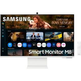 Samsung Smart Monitor "S32FM801UU", Energieeffizienz: F (A-G), wei&szlig;, B:71,34cm H:42,38cm T:2,45cm, Monitore