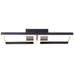 Brilliant LED Deckenleuchte "Tabea", schwarz, 1, H: 4cm, 1 Stk., Leuchten, LED-Profilleuchte, 20 x 41 x 5 cm, 2300 lm, 3000 K, Metall, schwarz, LED Deckenleuchte