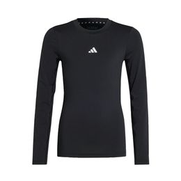 adidas Sportswear Funktionsshirt 'TECHFIT Long Sleeve' Jungen Gr&ouml;&szlig;e 116 schwarz / wei&szlig;