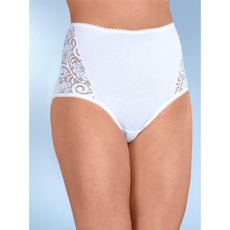 w&auml;schepur Taillenslip W&Auml;SCHEPUR, Damen, Gr. 44/46, 3 Stk., wei&szlig;, 95% Baumwolle, 5% Elasthan, Unterhosen Taillenslip