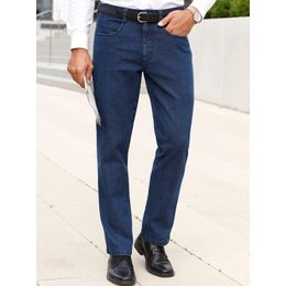 Gerade Jeans CLASSIC, Herren, Gr. 24, Unterbauchgr&ouml;&szlig;en, blau (blau, stone, washed), 85% Baumwolle, 14% Polyester, 1% Elasthan, unifarben, lang, Jeans