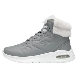 Sneaker Kangaroos "K-PLN DREAMS MID", Damen, Gr. 39, grau (ultimate grau, nimbus cloud), Synthetik, Schuhe Sneaker, Winterstiefel, Winterboots,Warmfutter