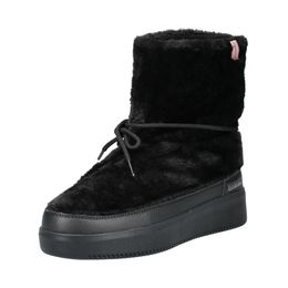 Schn&uuml;rstiefelette Napapijri "Napapijri Stiefelette Lederimitat", Damen, Gr. 41, schwarz, Lederimitat, Schuhe Schn&uuml;rstiefelette