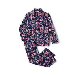 Tchibo - Web-Pyjama - Damen - Gr. 36 - dunkelblau