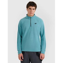 4F Fleecepullover in T&uuml;rkis - 60% | Gr&ouml;&szlig;e XL | Herren-fleece