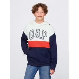 GAP Hoodie in Dunkelblau/ Wei&szlig;/ Rot - 53% | Gr&ouml;&szlig;e 128/134 | Kinder-sweatshirts-jacken