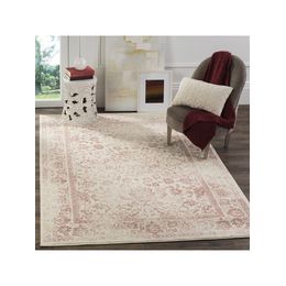 Safavieh Kurzflor-Teppich in Creme/ Rosa - 39% | Gr&ouml;&szlig;e 76x183 cm |