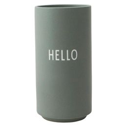 Design Letters Vase "Hello" in Gr&uuml;n - (H)11 x &Oslash; 5,5 cm - 16% | Kerzen-vasen