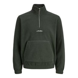 Jack & Jones Jack & Jones Fleecepullover in Khaki - 55% | Gr&ouml;&szlig;e M | Herren-fleece