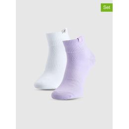 4F 2er-Set: Socken in Lila/ Wei&szlig; - 33% | Gr&ouml;&szlig;e 35-37 | Kinder-socken-strumpfhosen
