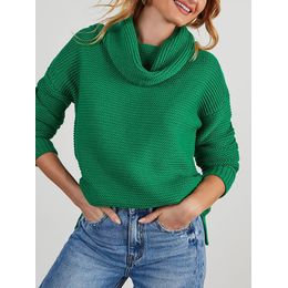 Milan Kiss Rollkragenpullover in Gr&uuml;n - 68% | Gr&ouml;&szlig;e L | Damen-pullover-cardigans