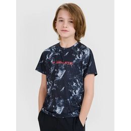 4F Trainingsshirt in Dunkelblau/ Wei&szlig; - 46% | Gr&ouml;&szlig;e 146/152 | Kinder-oberteile
