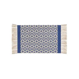 Wenko Badematte ''Presa'' in Beige/ Blau - (L)80 x (B)50 cm - 40% | Heimtextilien-badematten