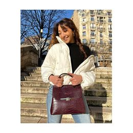 Christian Laurier Leder-Henkeltasche "Emy" in Bordeaux - (B)27 x (H)19 x (T)12 cm - 68% | Damen-taschen