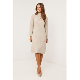 Soft Cashmere Strickkleid in Taupe - 74% | Gr&ouml;&szlig;e 34/36 | Damen-kleider