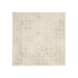 Safavieh Kurzflor-Teppich ''Adirondack'' in Creme/ Gr&uuml;n - 38% | Gr&ouml;&szlig;e 183x183 cm |