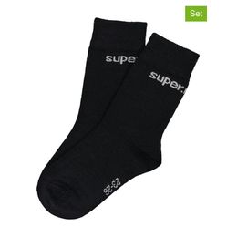 super.natural 2er-Set: Socken in Schwarz - 36% | Gr&ouml;&szlig;e 19-22 | Kinder-socken-strumpfhosen