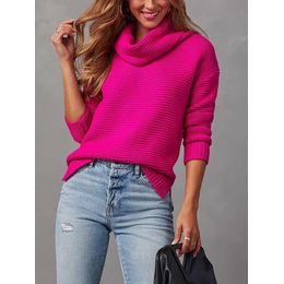 Milan Kiss Rollkragenpullover in Pink - 65% | Gr&ouml;&szlig;e M | Damen-pullover-cardigans
