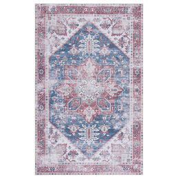 Safavieh Kurzflor-Teppich ''Tucson'' in Dunkelblau/ Rot - 35% | Gr&ouml;&szlig;e 91x152 cm |