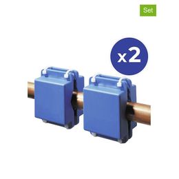 Wenko 2er-Set: Spezial-Rohr-Systeme in Blau - (B)5 x (H)7 x (T)4,3 cm - 33% | Weitere-haushaltshelfer