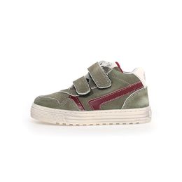 Naturino Leder-Sneakers "Ceonia" in Khaki/ Rot - 45% | Gr&ouml;&szlig;e 28 | Kindersneakers