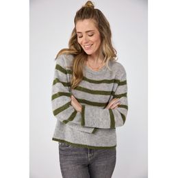 LIEBLINGSST&Uuml;CK LIEBLINGSST&Uuml;CK Pullover in Gr&uuml;n/ Grau - 57% | Gr&ouml;&szlig;e 42 | Damen-pullover-cardigans