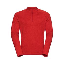 Odlo Fleecepullover "Sesvenna" in Rot - 53% | Gr&ouml;&szlig;e L | Herren-fleece