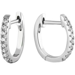 Firetti Damen Paar Creolen &raquo;Schmuck Geschenk Silber 925 Ohrschmuck Ohrringe&laquo; mit Zirkonia (synth.) silber