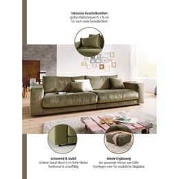 3C Candy Big-Sofa &raquo;Enisa II&laquo; incl. 1 Flatterkissen, Wahlweise mit Flecken-Schutz-Bezug Easy care grau 100% Polyester