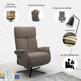 Sit & More sit&more TV-Sessel &raquo;Triple Seven Xtra large, bis 200kg belastbar, mit Herz-Waage Funktion&laquo; inkl. Kopfteil- & Drehfunktion, wahlweise mit Akku und 