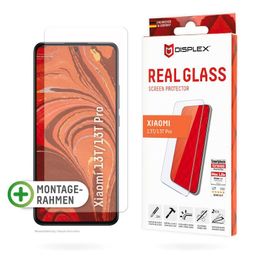 Displex Displayschutzglas &raquo;Real Glass&laquo; f&uuml;r Xiaomi 13T;Xiaomi 13T Pro Displayschutzfolie Displayschutz kratzer-resistent 10H splitterfest transparent Glas High
