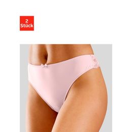 Nuance Damen String Packung, 2 Stk. im attraktiven Doppelpack rosa 36/38, 2 Stk.