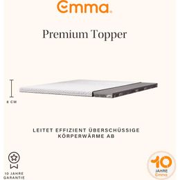 EMMA Topper &raquo; Premium&laquo; Wendbarer Topper, ab 6x90x200cm und weiteren Gr&ouml;&szlig;en wei&szlig; Kaltschaum, Komfortschaum