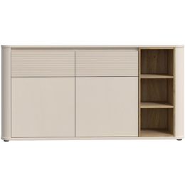 FORTE Sideboard B/H/T 160/83,1/41,3 cm, Stauraum, MDF Front Spanplatte
