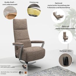 Sit & More sit&more TV-Sessel &raquo;Vario Comfort, inkl. Kopfteilverstellung & 360&deg; Drehfunktion&laquo; inkl. Herz-Waage-Funktion & 3 Motoren, H&ouml;he der Armlehnen 62cm