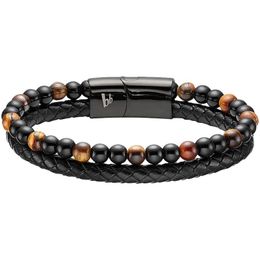 Bruno Banani Lederarmband &raquo;Schmuck&laquo; mit Tigerauge (synth.) braun