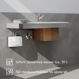 Stiebel Eltron Klein-Durchlauferhitzer &raquo;DNM 6 f&uuml;r Handwaschbecken, 5,7 kW, o. Stecker&laquo; Festanschluss 230V, drucklos wei&szlig;
