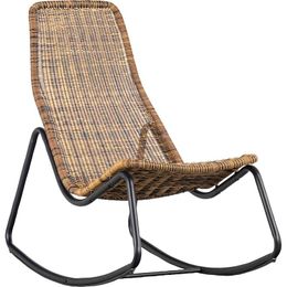 Woood Gartenstuhl &raquo;TOMS&laquo; () 1 Stk.geeignet f&uuml;r Innen- und Au&szlig;enbereiche, H 97 cm x B 51 cm beige Geflecht Rattan