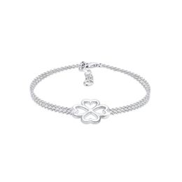 Elli Damen Armband &raquo;Kleeblatt Gl&uuml;cksbringer Luck 925 Silber&laquo; silber