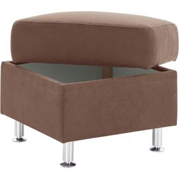 Sit & More sit&more Hocker &raquo;Cardoso&laquo; braun Luxus-Microfaser (90% Polyester, 10% Polyamid);Flachgewebe (100% Polyester);Struktur (100% Polyester)