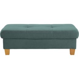 exxpo - sofa fashion Hocker &raquo;Enya Bankhocker mit Staufach unter der Sitzfl&auml;che&laquo; sch&ouml;ne Detailverarbeitung blau