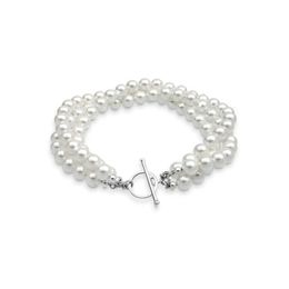 Elli Damen Perlenarmband &raquo;S&uuml;&szlig;wasserzuchtperlen 925 Sterling Silber&laquo; wei&szlig;