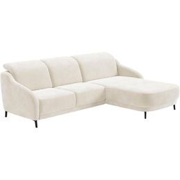 Sit & More sit&more Ecksofa &raquo;Blues L-Form&laquo; wahlweise mit Klapptisch und USB beige 100% Polyester