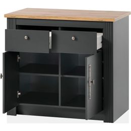 OTTO home Unterschrank &raquo;KS-Westminster&laquo; im romantischen Landhausstil, Breite 100 cm, exclusiv by Otto grau