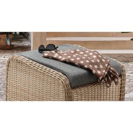 Destiny Gartenlounge-Set &raquo;LUNA CASA&laquo; 4 Stk. tlg. Polyrattan, Sessel mit Fu&szlig;hocker, inkl. Auflagen beige Polyrattan