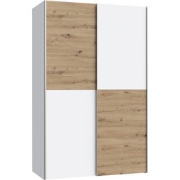 FORTE Kleiderschrank B/H/T ca. 120x190,5x61,2 cm wei&szlig; FSC -zertifizierter Holzwerkstoff