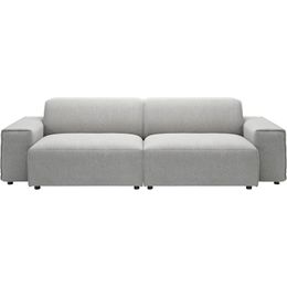 Home Affaire Big-Sofa &raquo;Glimminge auch in Breitcord, Feincord + Easy care-Bezug,&laquo; besondere Kedern&auml;hte Zierkissen grau 100% Polyester